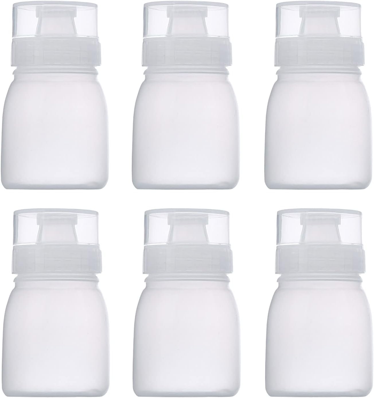 ABCISI Condiment Containers with Lids, Condiment Porous Squeeze Bottles ...