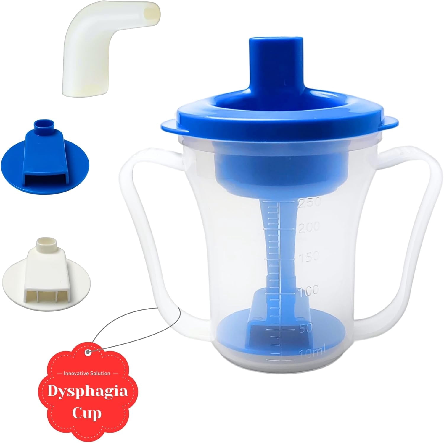 ABCISI Dysphagia Cup for Adults, 250ml Adult Sippy Cup Slow Flow Cup ...