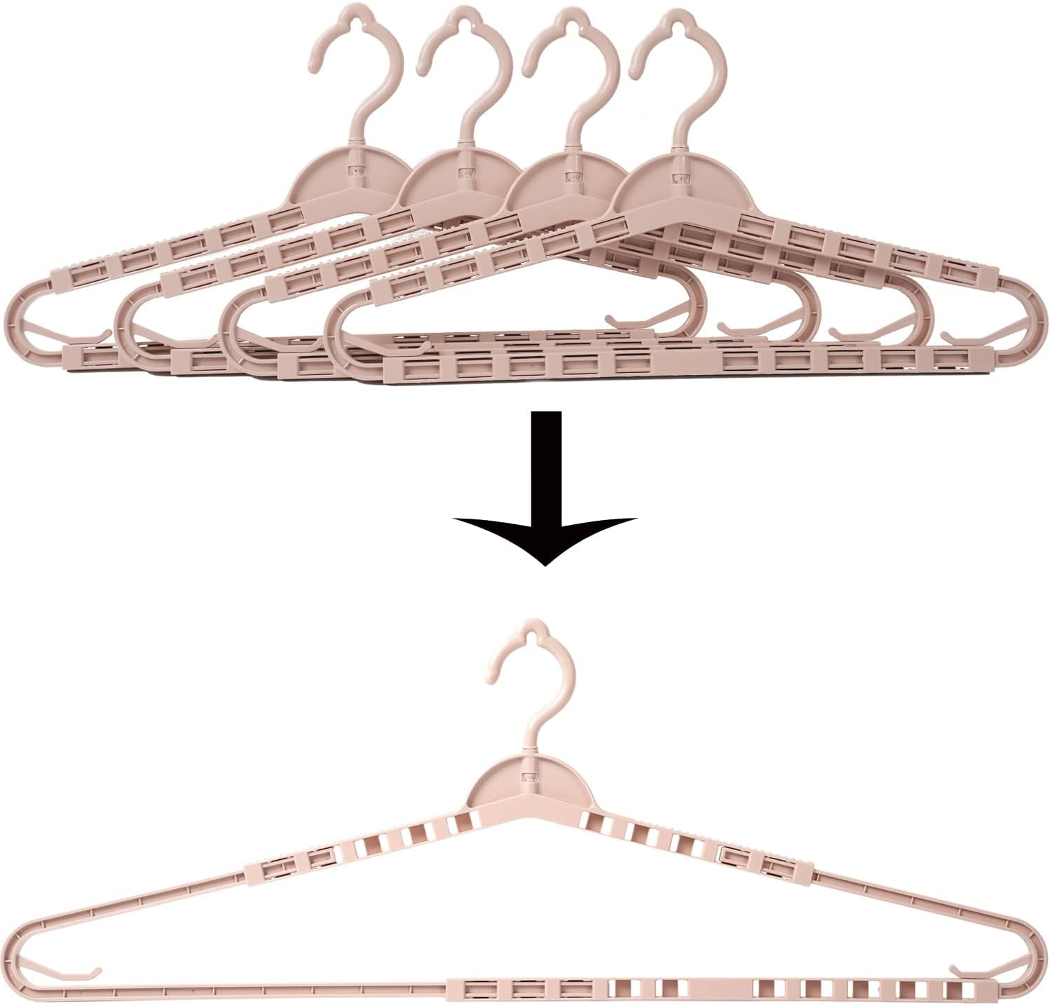 ABCISI Extra Wide Hangers, 4 Pack Extra Large Hangers, Enlarge ...