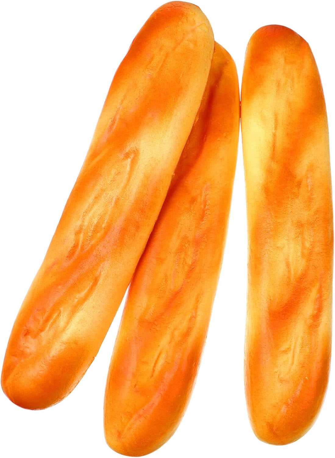 ABCISI Fake Bread, 3pcs Artificial French Long Bread Loaf Lifelike Fake ...