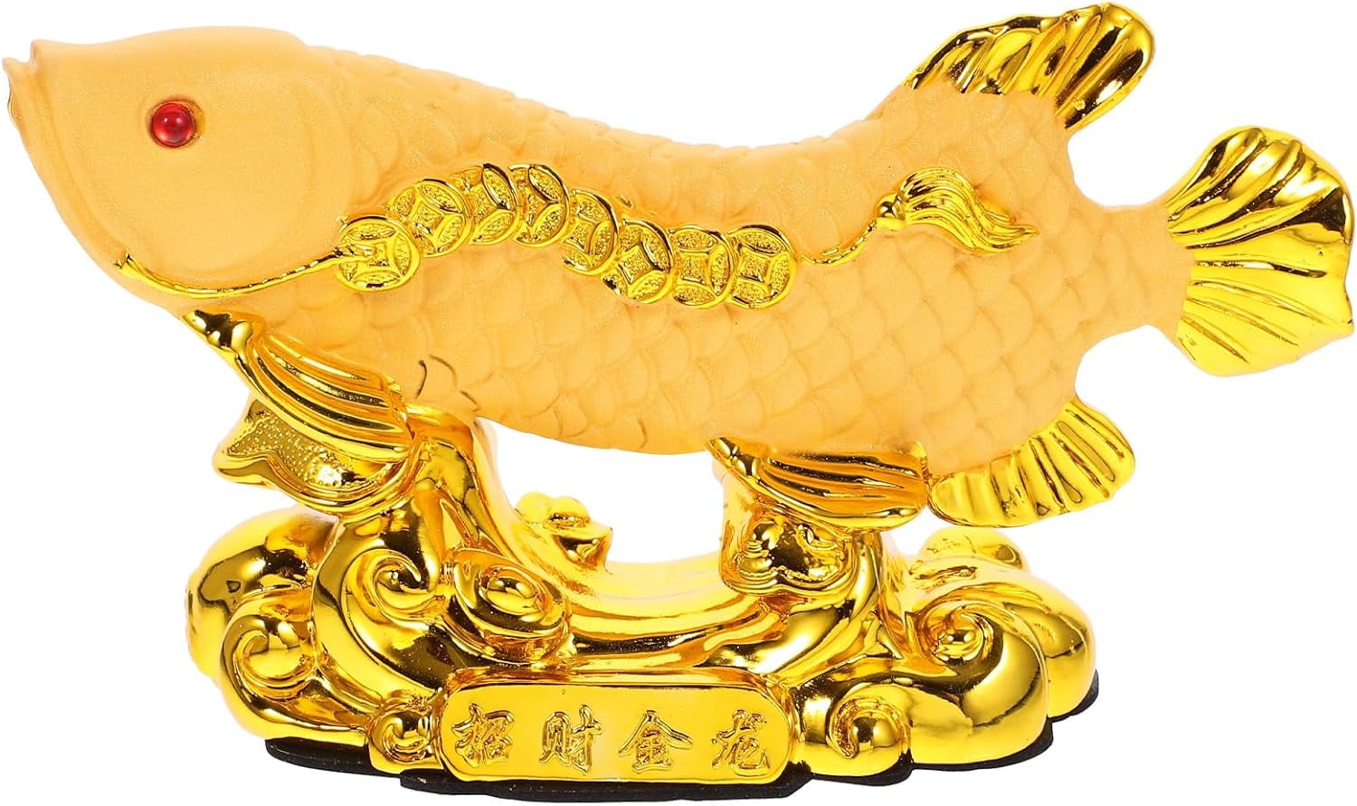 ABCISI Feng Shui Wealth Arowana Fish Lucky Fish Statue Figurine ...