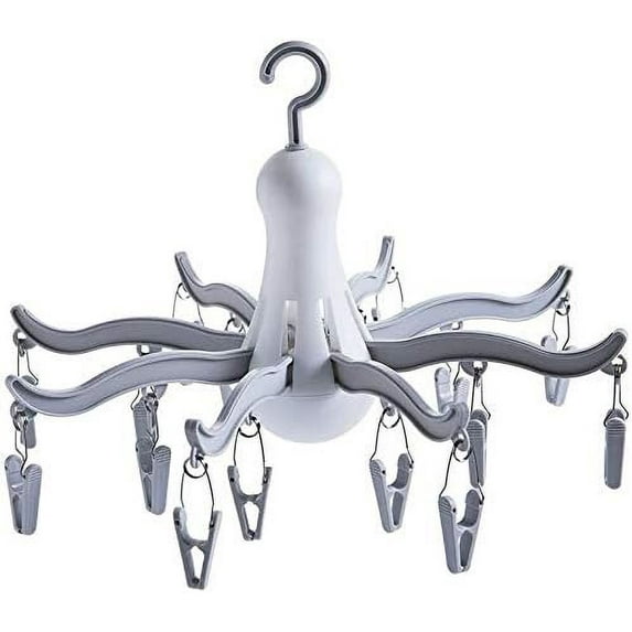 ABCISI Foldable Clip and Drip Hanger, Hanging Drying Rack, 16 Clips ...