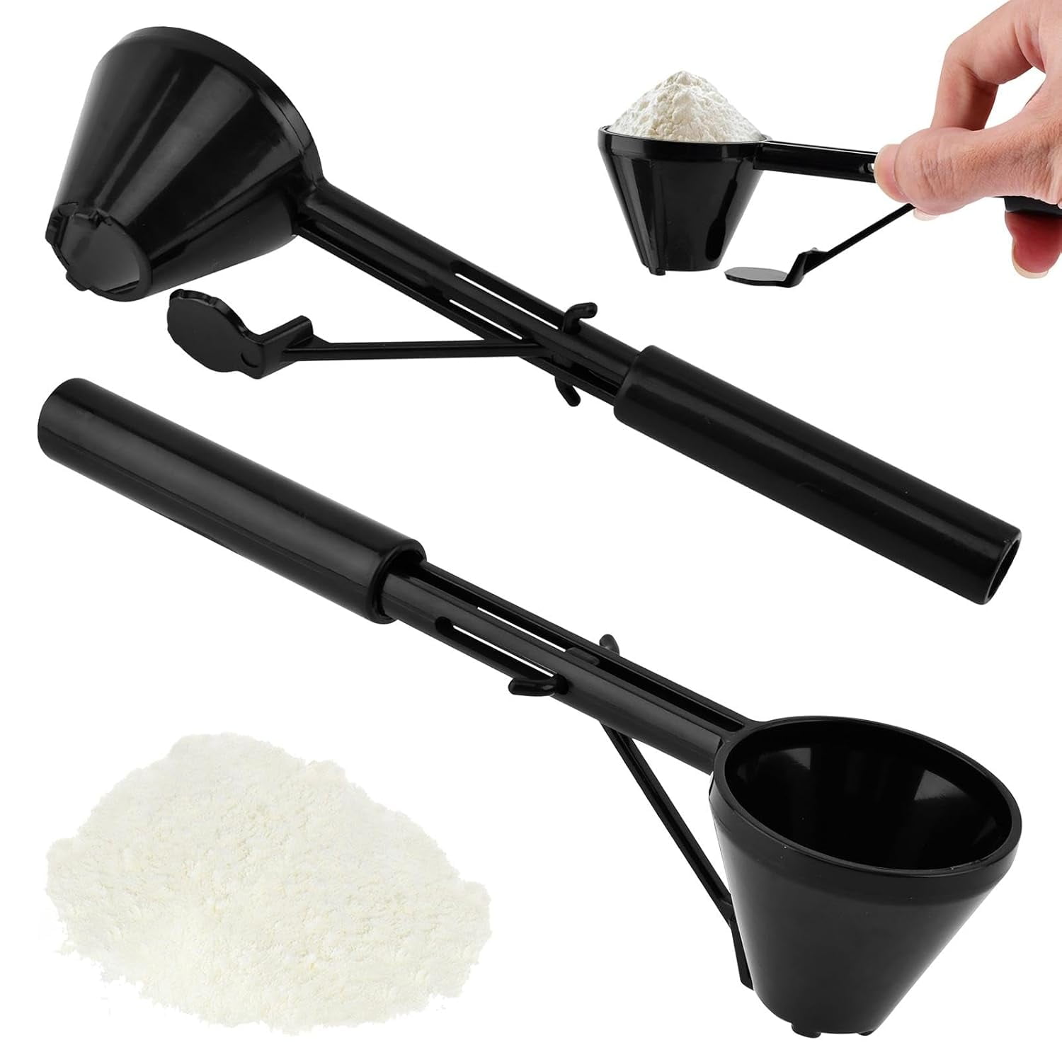 ABCISI Funnel Scoop, Reusable Measuring Scoop Funnel for Filling Water ...