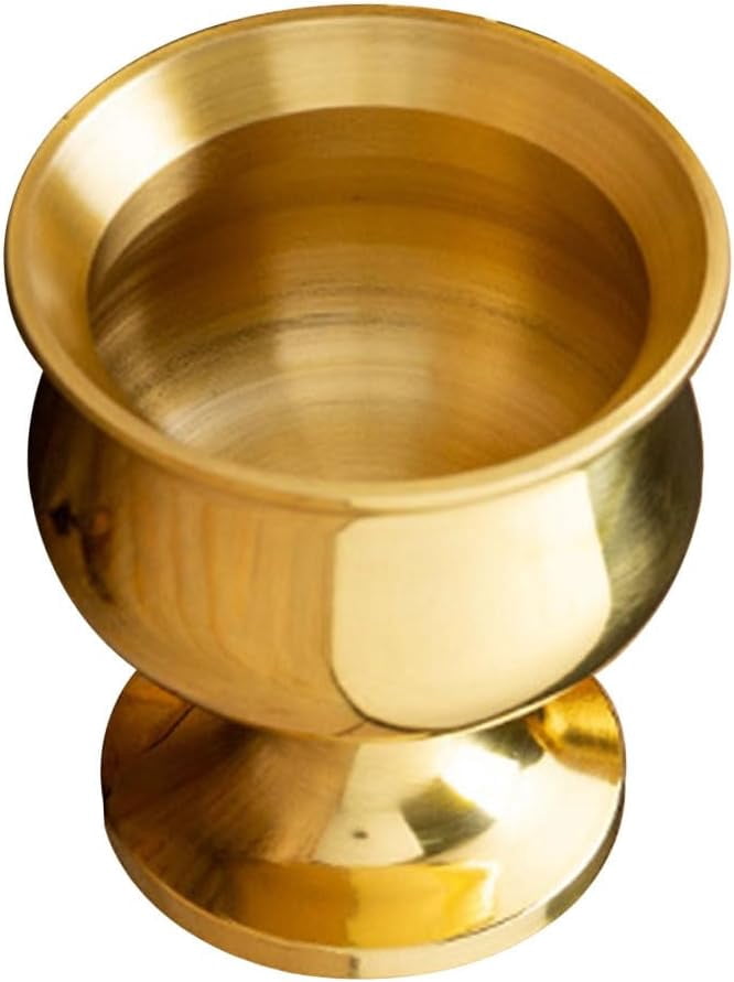 ABCISI Gold Buddha Water Offering Cup Brass Altar Cup Sacrificial Tea ...