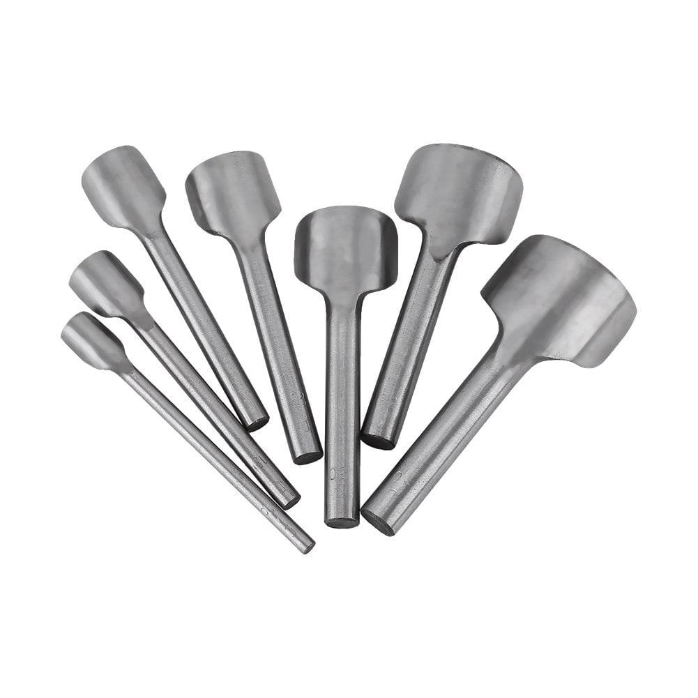 ABCISI Half-Round Punch Cutter, 7PCS DIY Leather Carft Belt End Half ...