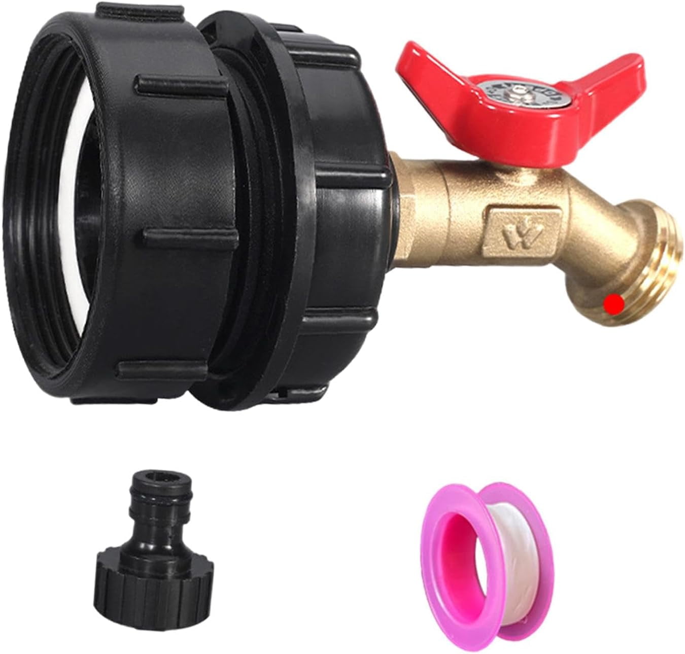 ABCISI IBC Tote Tank Adapter, Water Tote Hose Adaptor for Garden Hose ...