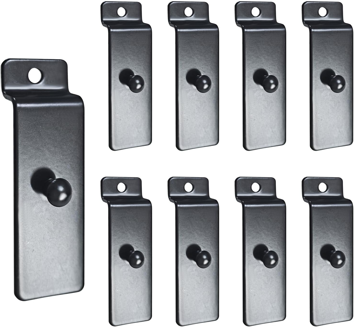 ABCISI Metal Slatwall Utility Hooks, 10pcs Commercial Slatwall Picture ...