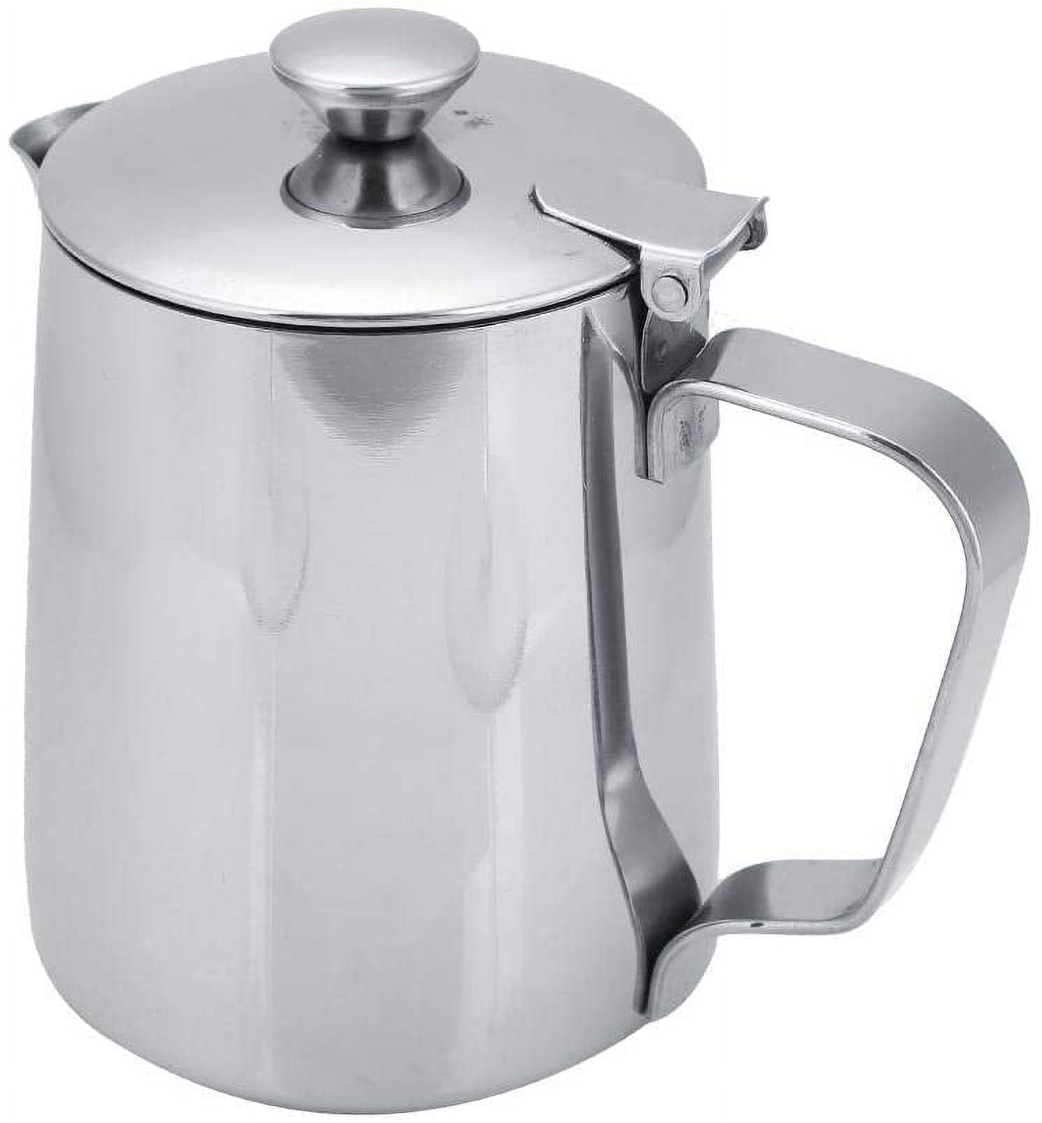 ABCISI Milk Frother Cup, Stainless Steel Milk Frother Steamer Cup with ...