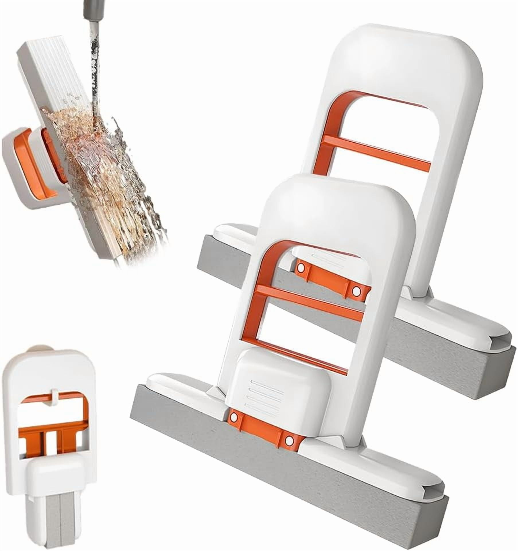 ABCISI Mini Foldable Desktop Mop, Wet and Dry Portable Cleaning Sponge ...
