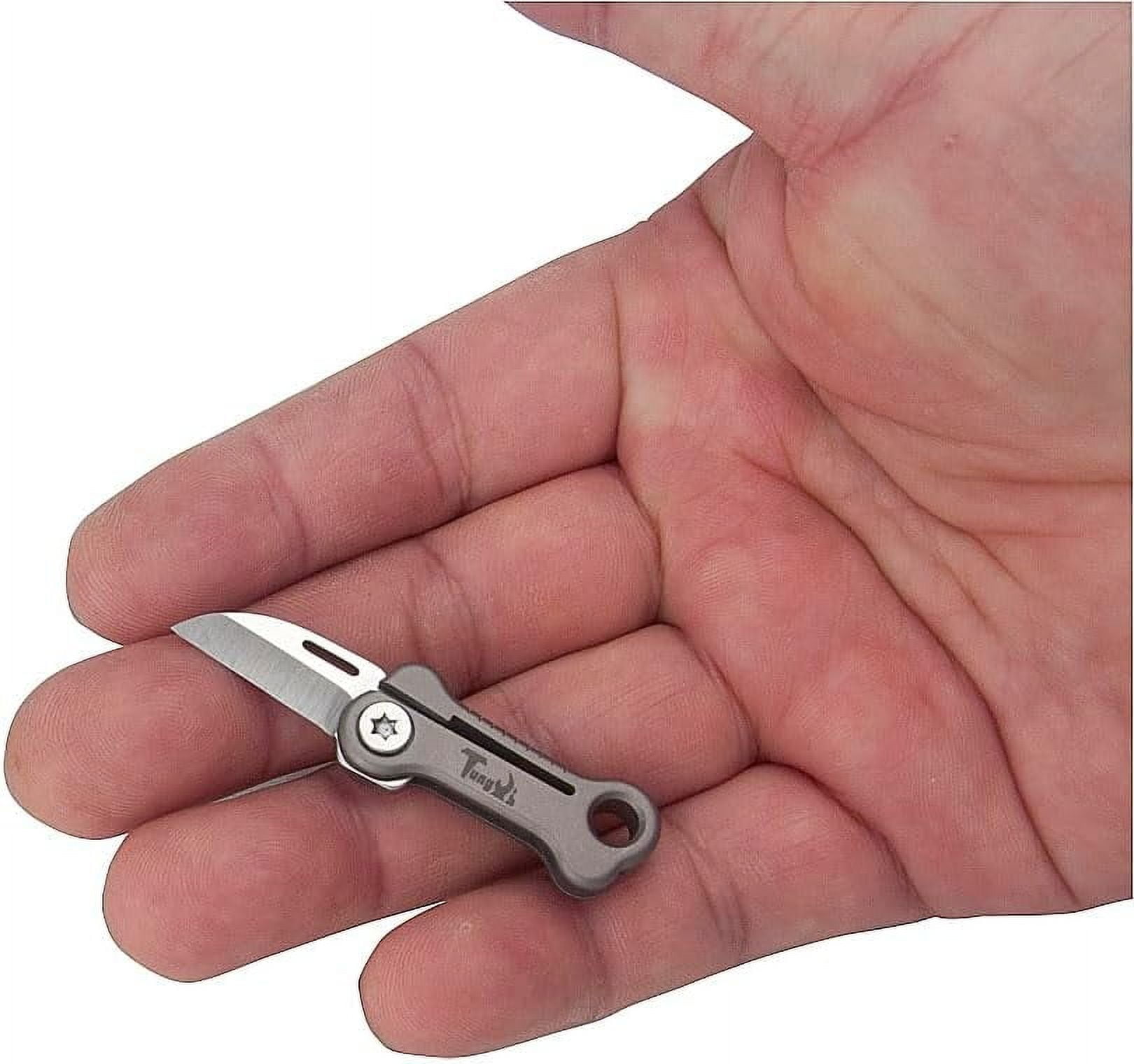 ABCISI Mini Folding Pocket Knife, EDC Tiny Package Knife, 0.8 ...