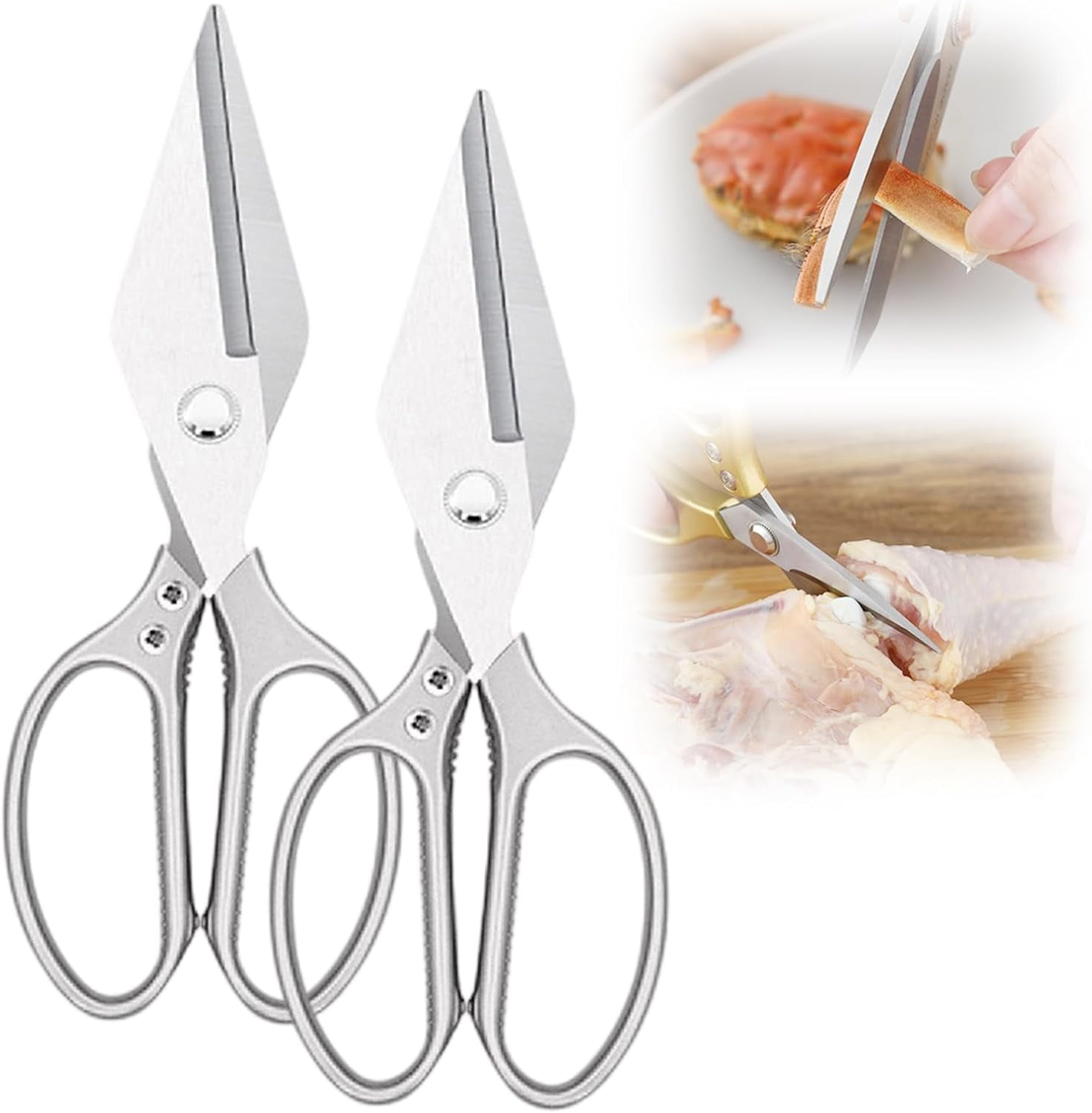 ABCISI Multifunctional Heavy-Duty Kitchen Shears, Kitchen Scissors for ...