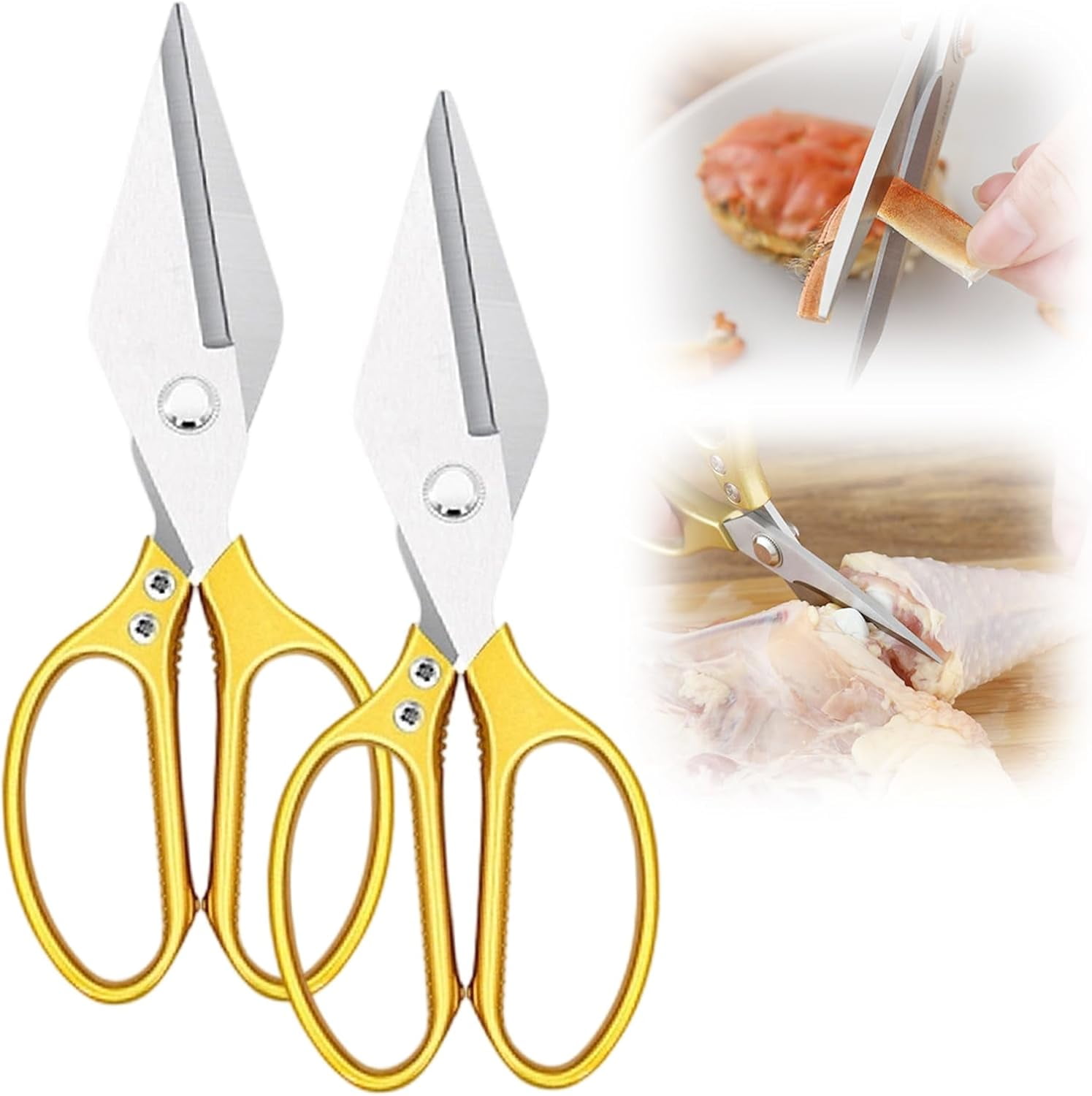 ABCISI Multifunctional Heavy-Duty Kitchen Shears, Kitchen Scissors for ...