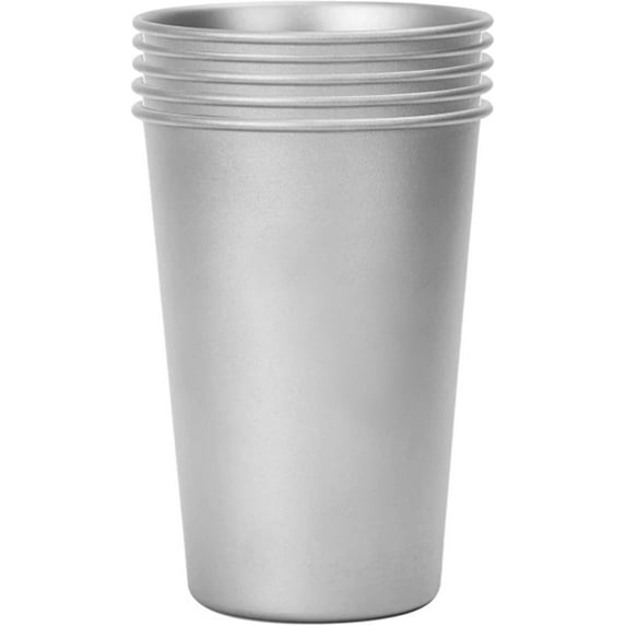 ABCISI Pure Titanium Drinking Cups, 13oz Water Tumblers for Beer, Cold ...
