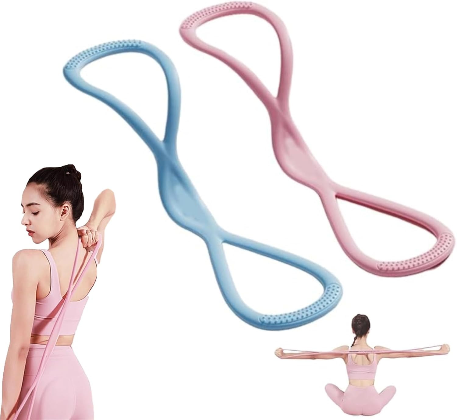 ABCISI Resistance Bands, Figure 8 Resistance Bands for Women Men, Arm ...