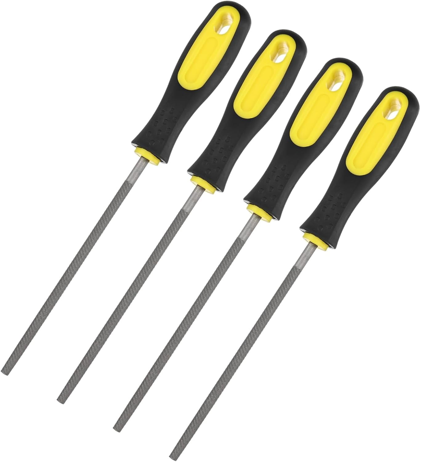 ABCISI Round Metal File, High Carbon Steel Diamond Hand File W PVC Grip ...