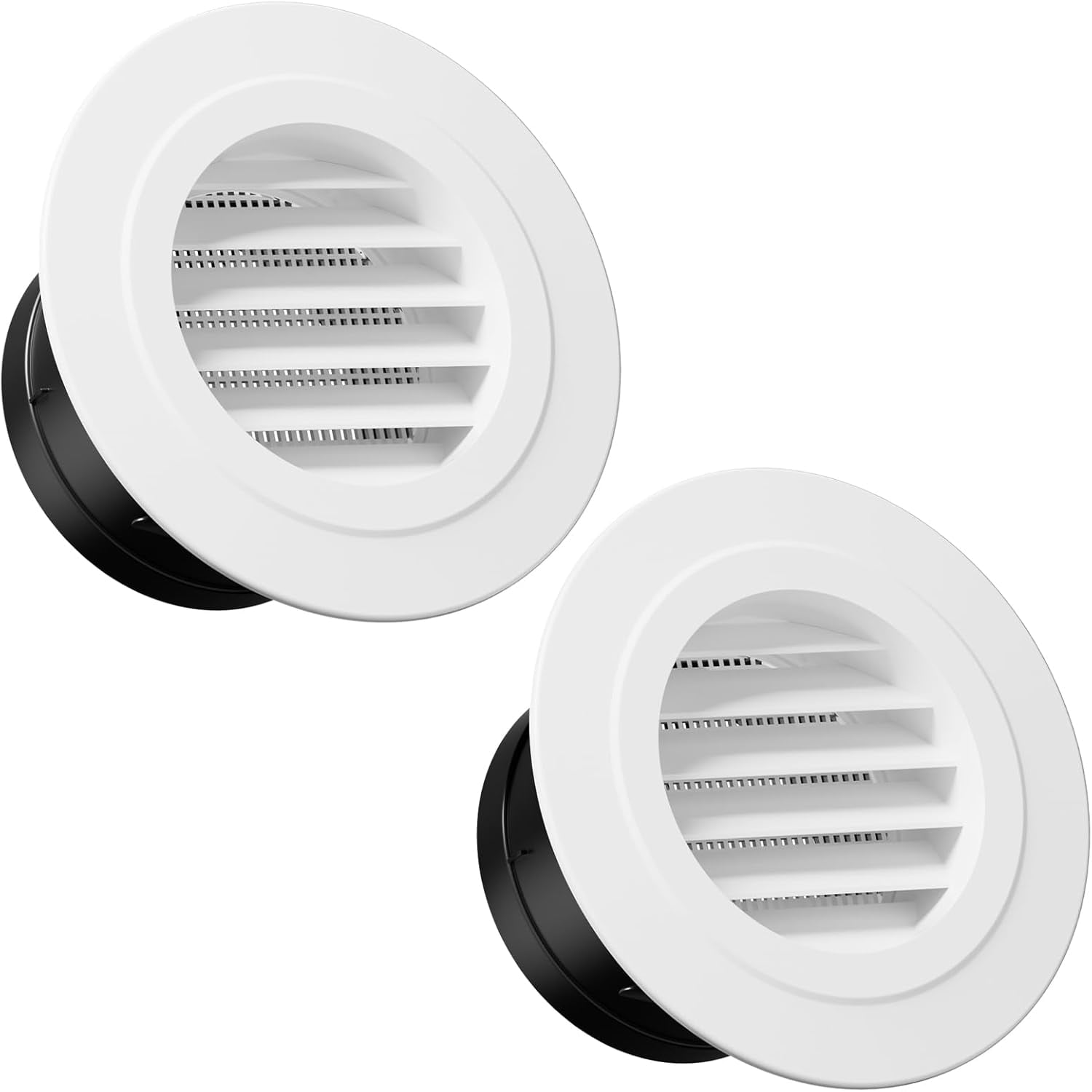ABCISI Soffit Vents 4 inch, ABS Plastic Dryer Vent Cover Outside with ...