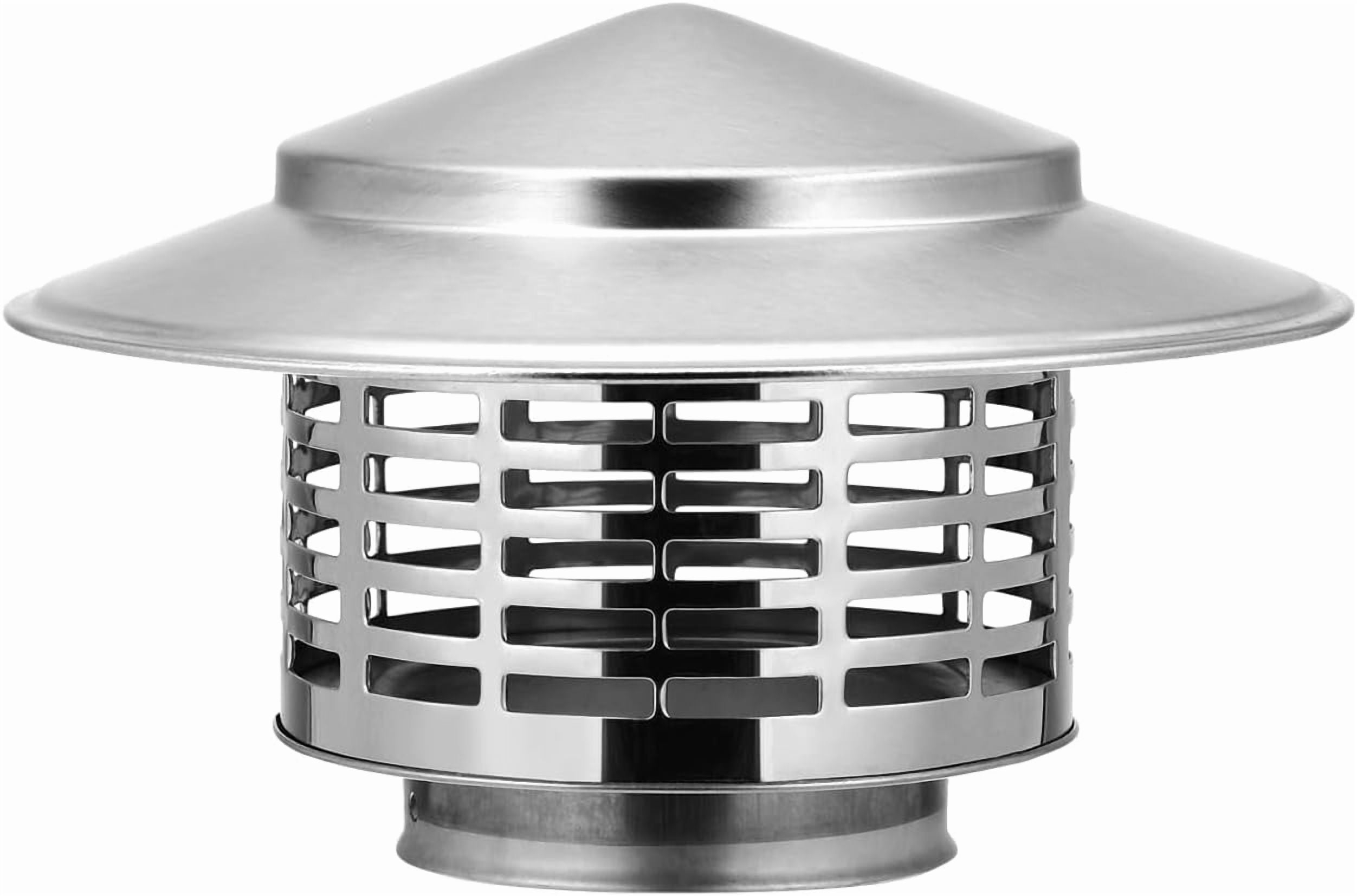 ABCISI Stainless Steel Chimney Cap, 3inch Round Chimney Cover with ...