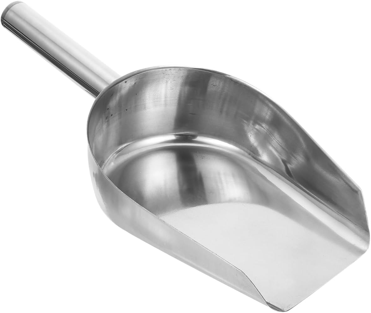 ABCISI Stainless Steel Multi-Purpose Ice Scoop with Ergonomic Handle ...