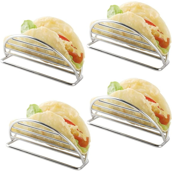 ABCISI Taco Holder Stand, Stainless Steel Taco Rack Tray, Sturdy Taco ...