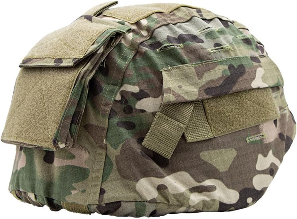 ABCISI Tactical Airsoft Helmet Cover with Counterweight Bag for MICH ...
