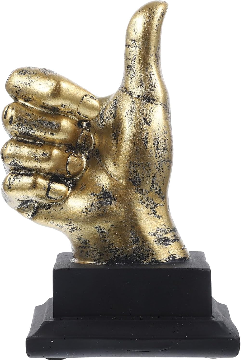 ABCISI Thumbs Up Award Desk Statues, Golden Hand Sculpture for Home ...