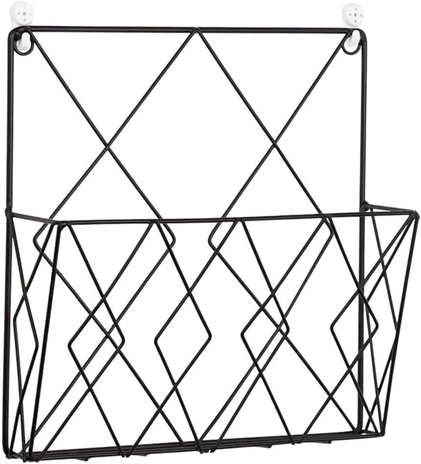 ABCISI Wall Mounted Magazine Holder, Metal Magazine and File Folder ...