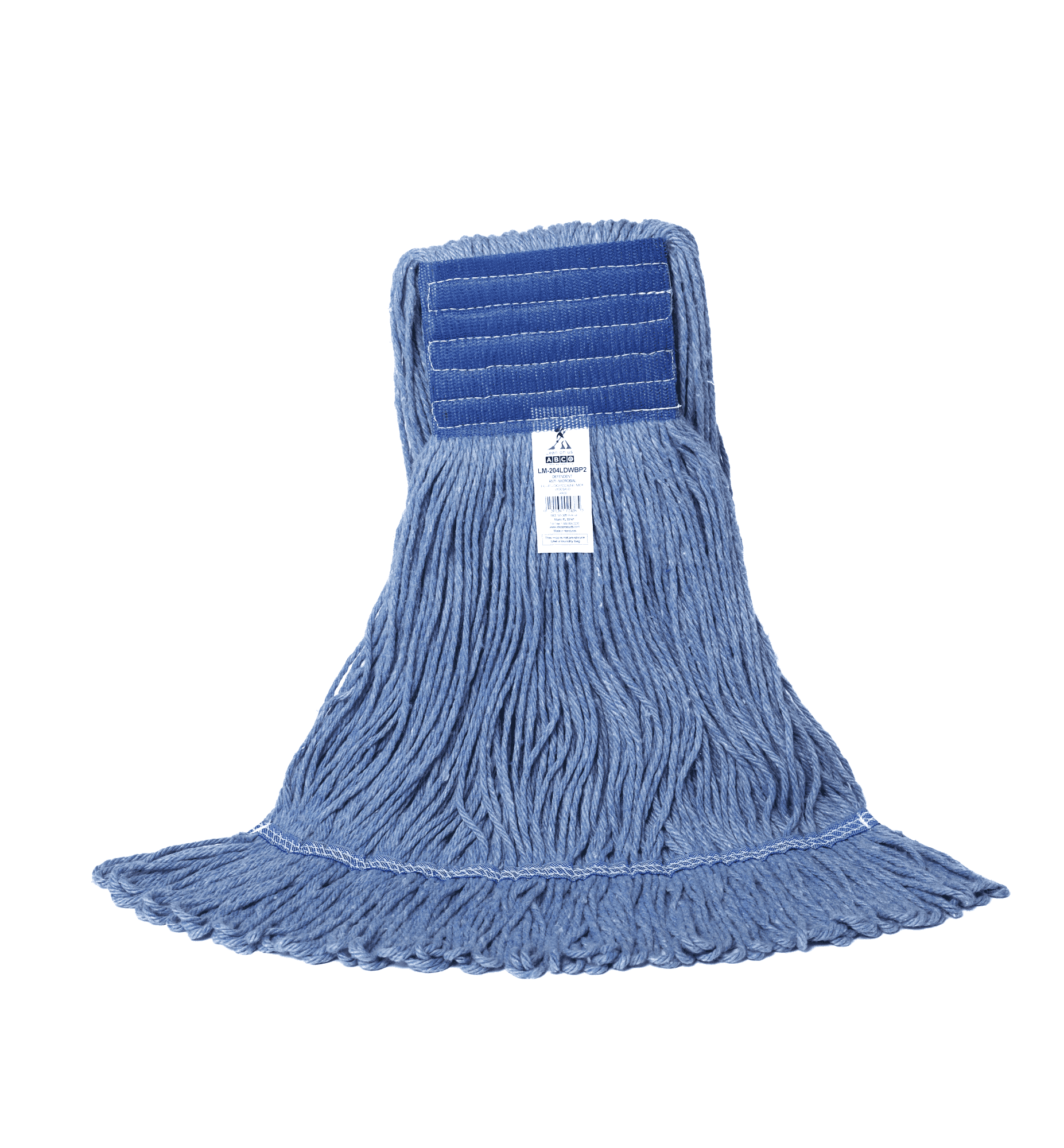 ABCO PRODUCTS Large Prima Blue Looped-End Disinfectant Mop Head, 4 Ply ...