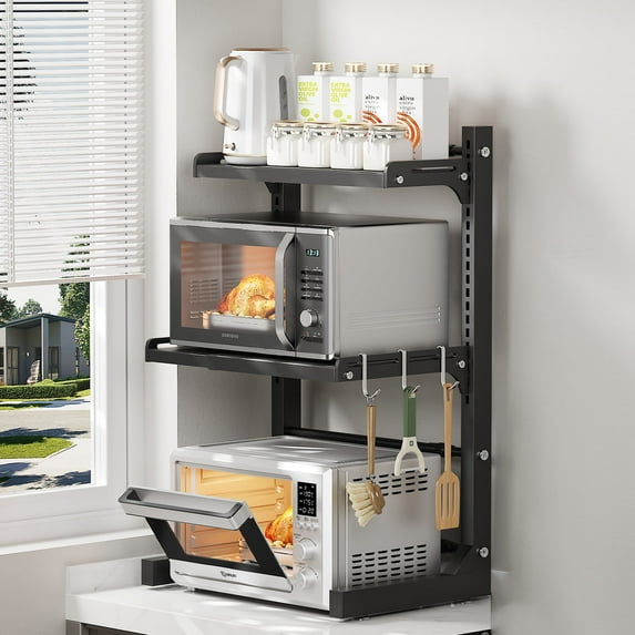 ABCOOL Retractable Adjustable 2 Axial Snap-in Kitchen Baker Microwave ...