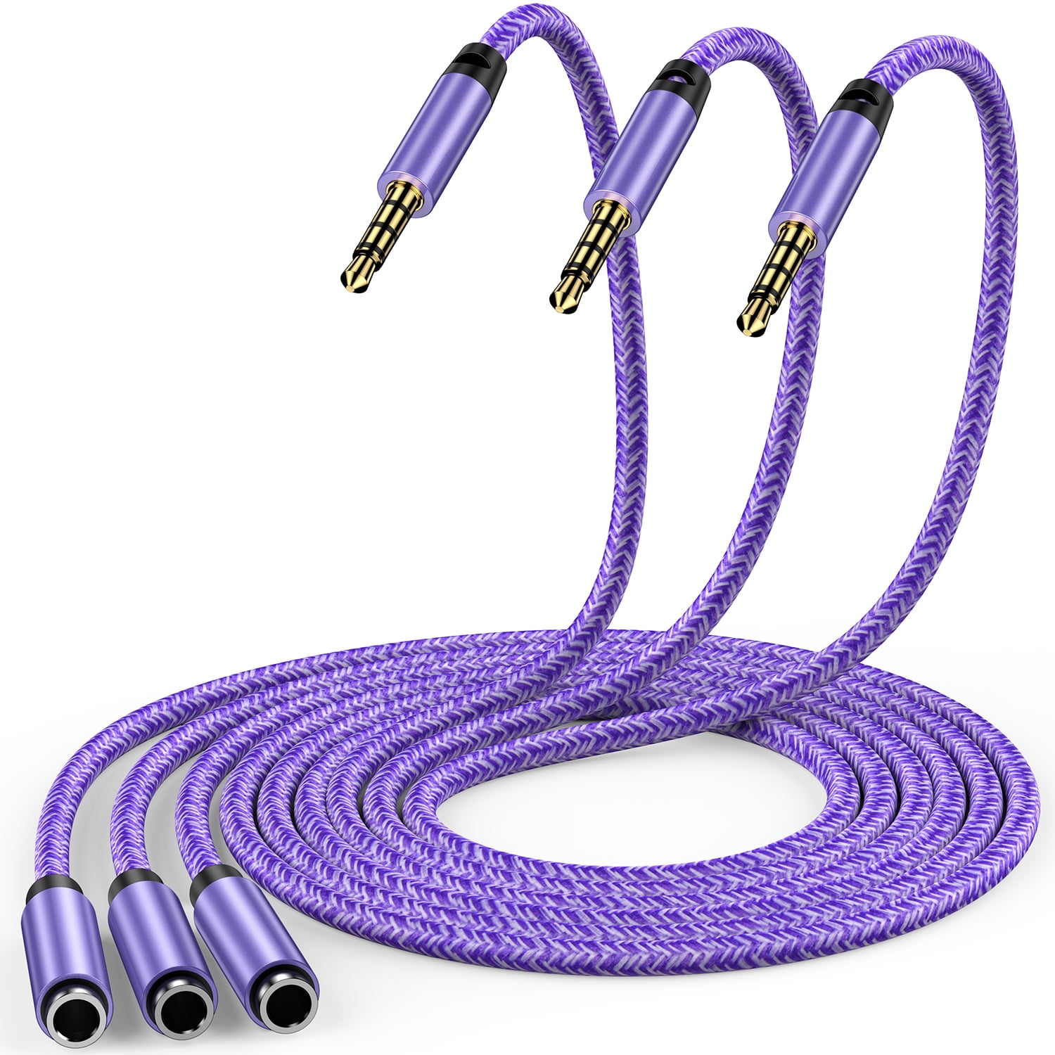 ABCPOW Headphone Extension Cable 6FT,3.5mm Aux Cord Male to Female ...