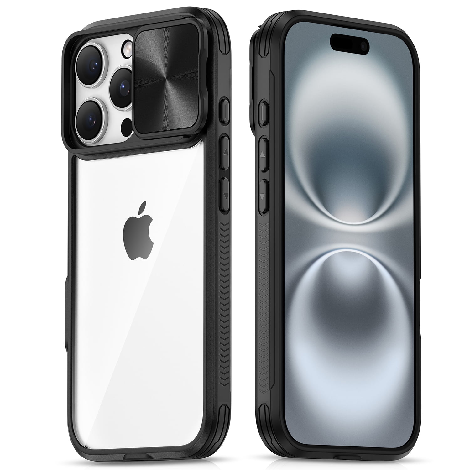 ABCPOW for iPhone 16 Pro Case Clear,Full Body Rugged Case [Not ...