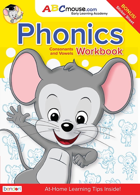 ABCmouse Phonics Consonants and Vowels 80 Page Workbook with Stickers ...