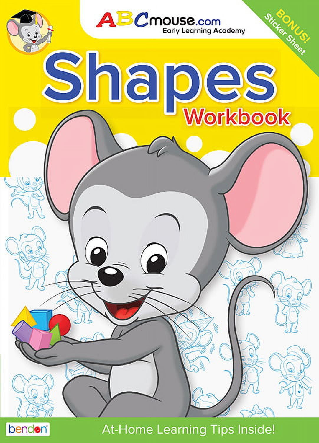 ABCmouse Shapes 80 Page Workbook with Stickers by Bendon Publishing ...