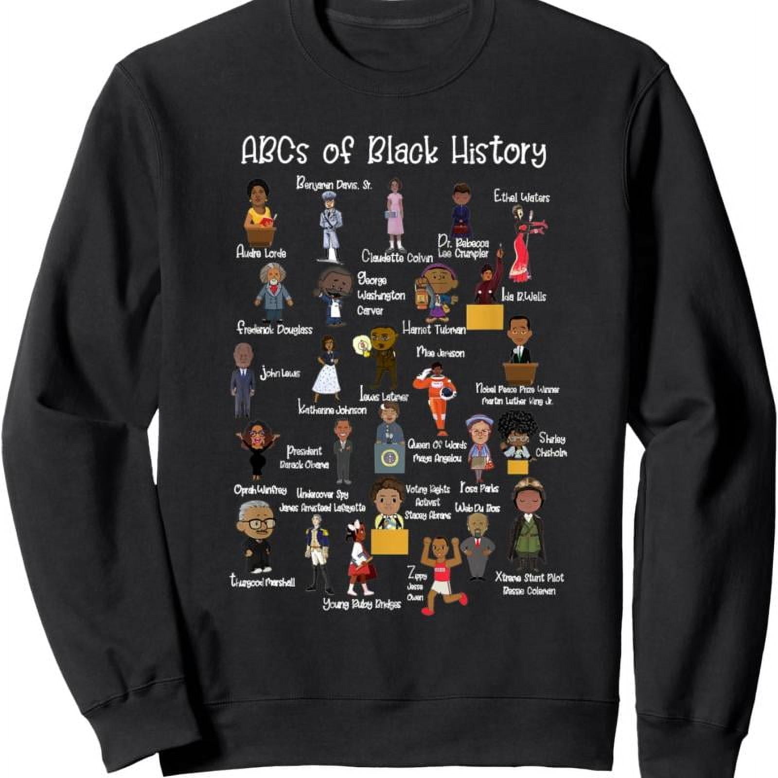 ABCs of Black History Month Sweater Original Black History Sweat Unisex ...