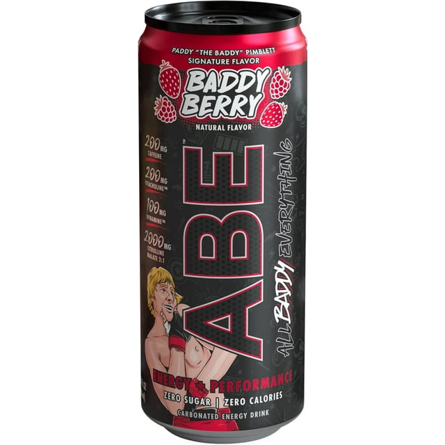ABE All Black Everything Energy Drink Cans, Amino Acid Supplements ...