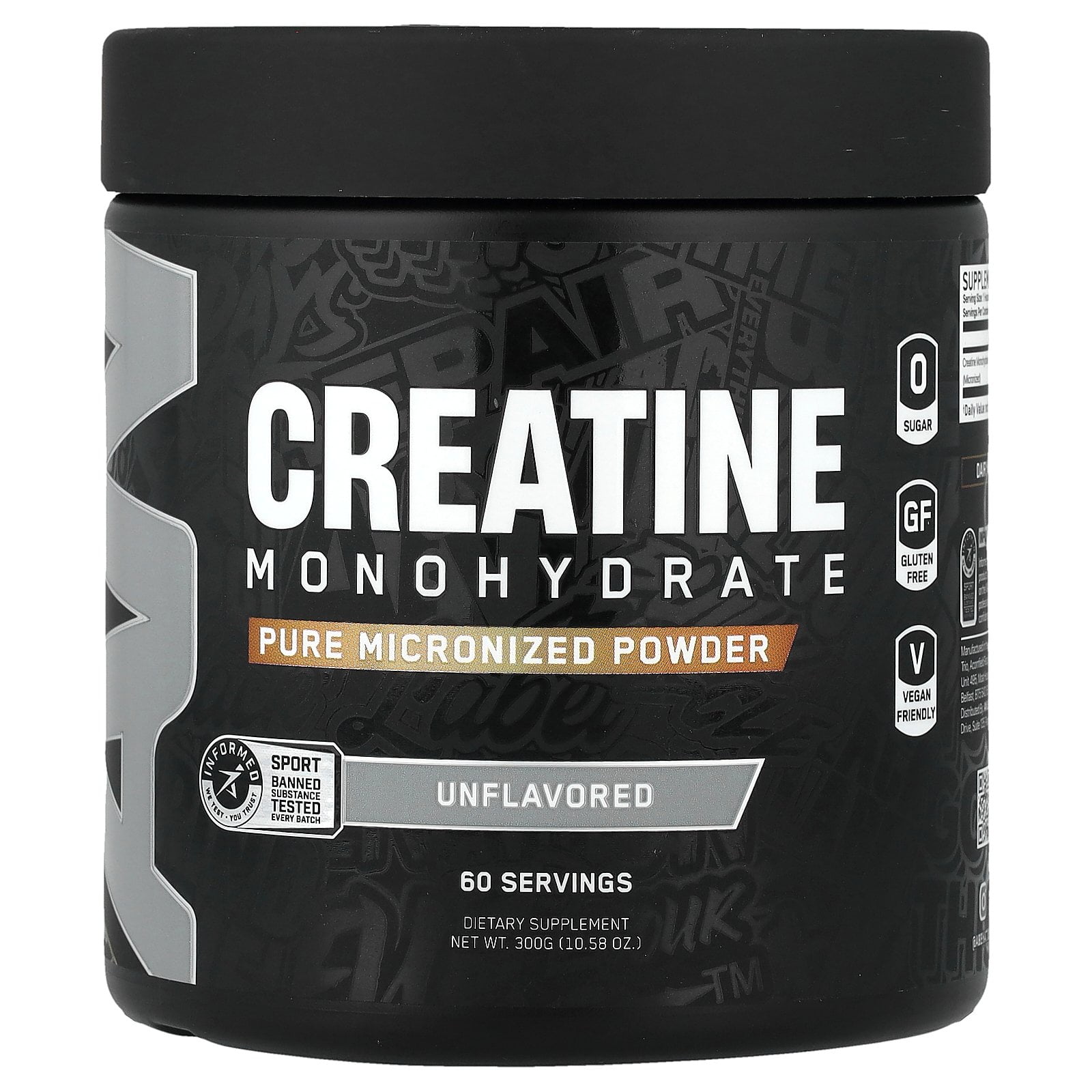 ABE Creatine Monohydrate - Micronized Unflavoured Powder - Increases High-Intensity Physical ...