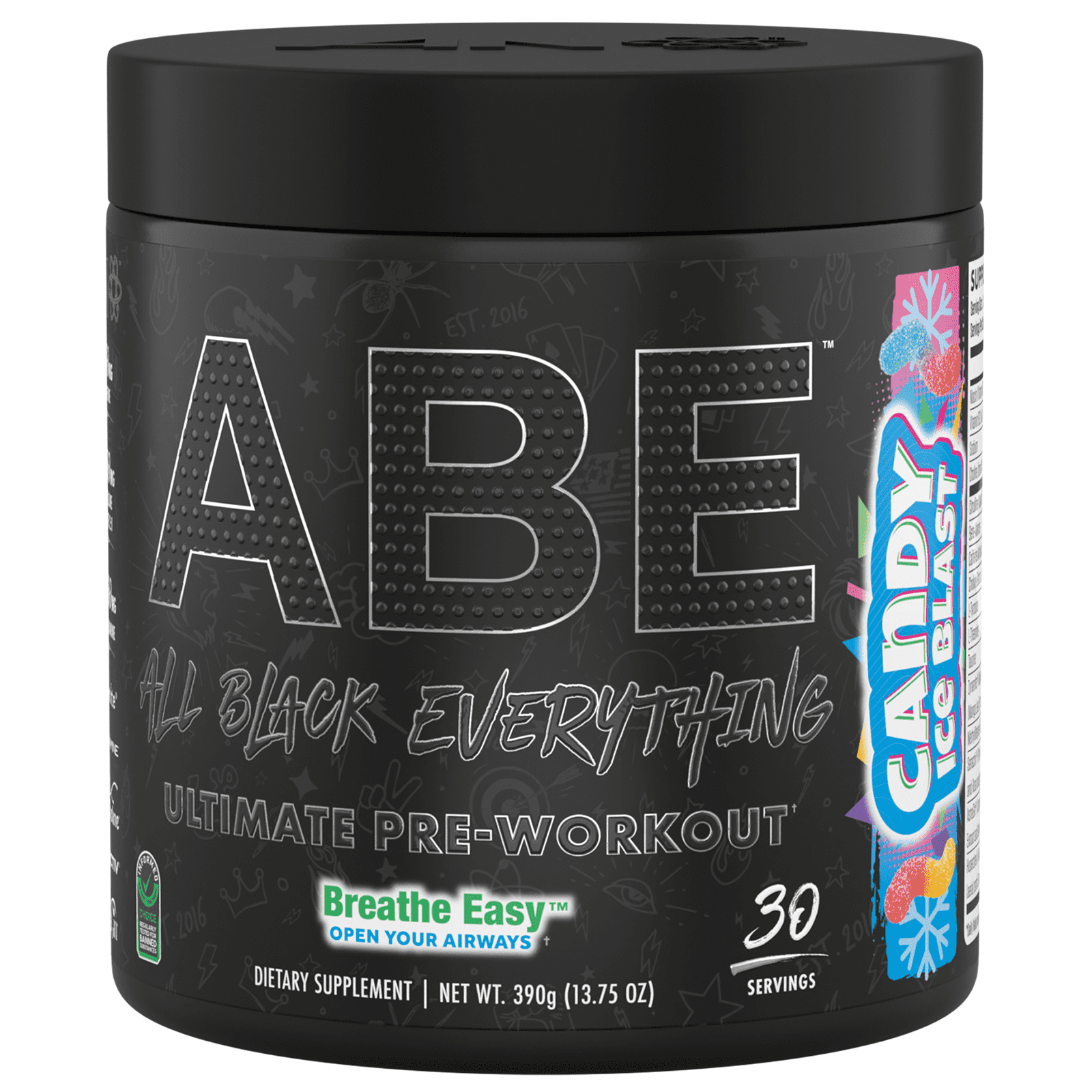 ABE Pre Workout Powder - All Black Everything Pre Workout Energy Drink ...