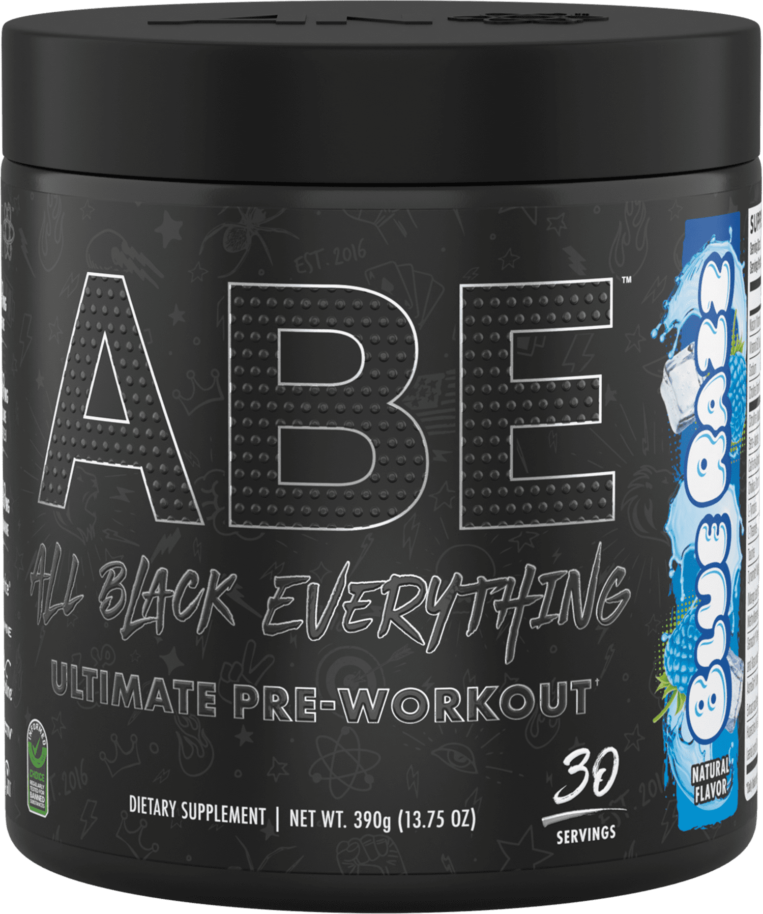 ABE Ultimate Pre-Workout, Blue Razz, 13.75 oz (390 g) - Walmart.com