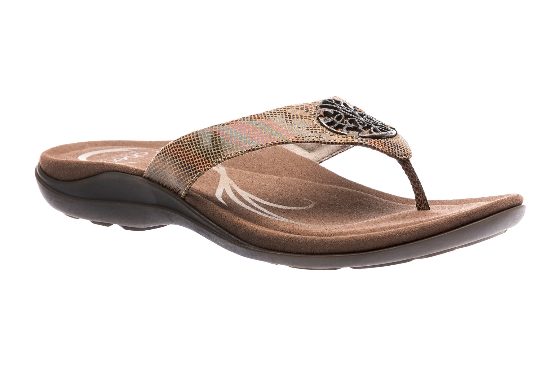 ABEO Women's Beauty Post - Flip Flop Sandals in Animal Print - Walmart.com
