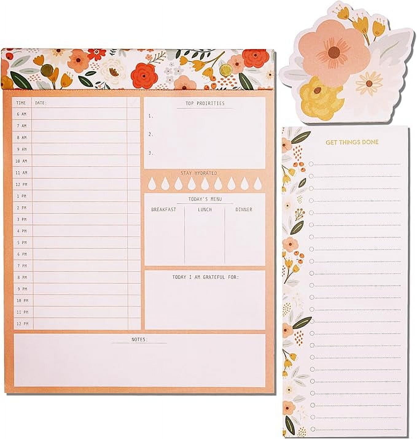 ABG Accessories Daily To Do List Notebook (75 Sheets), Fridge Notebook ...