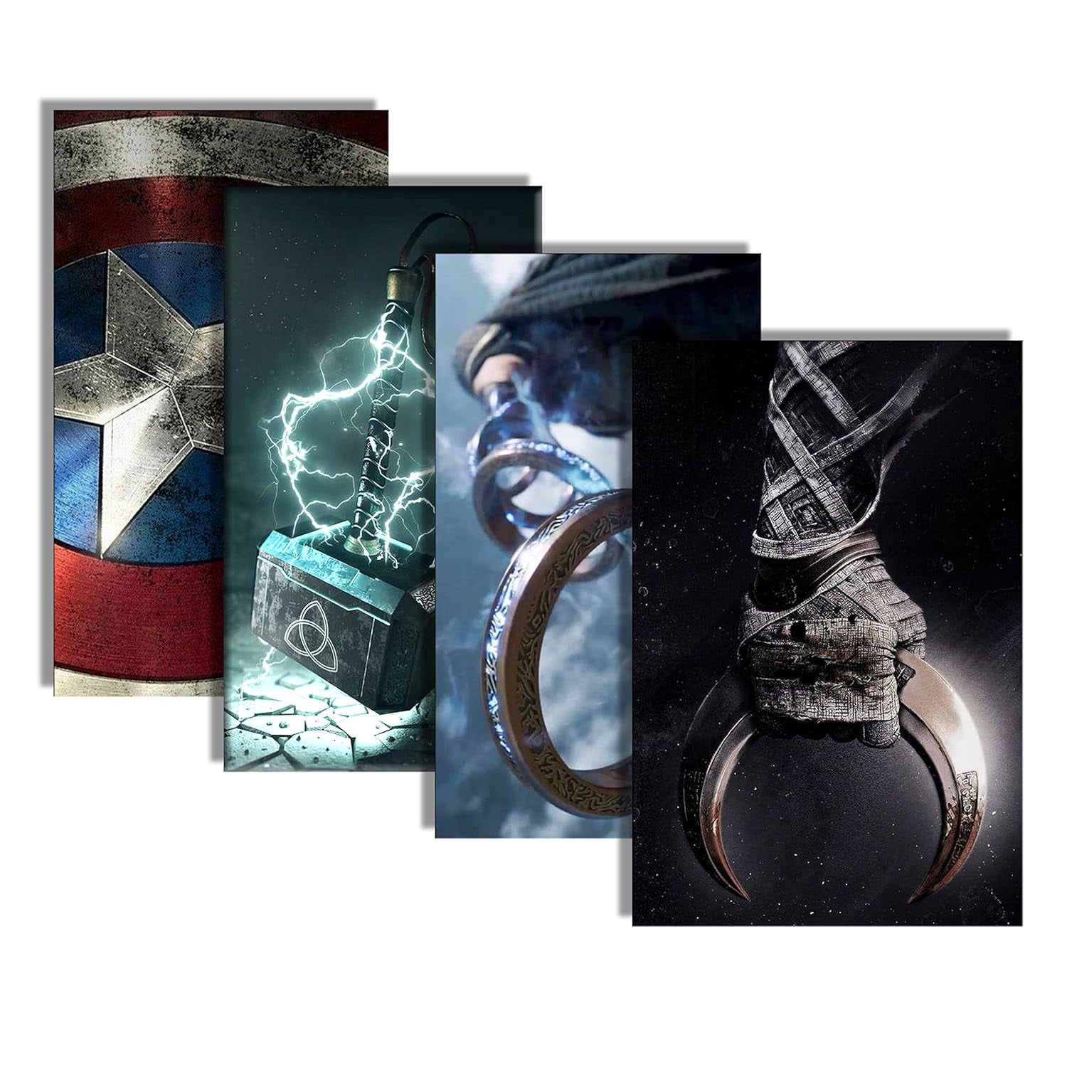 ABHI ONLINE SHOP Marvel Photo FrameWall Decor Star Wars Super Heros 4 ...