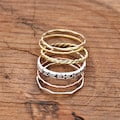 ABHISHEK JEWELLERS Stack rings, 925 sterling rings, thin silver rings ...