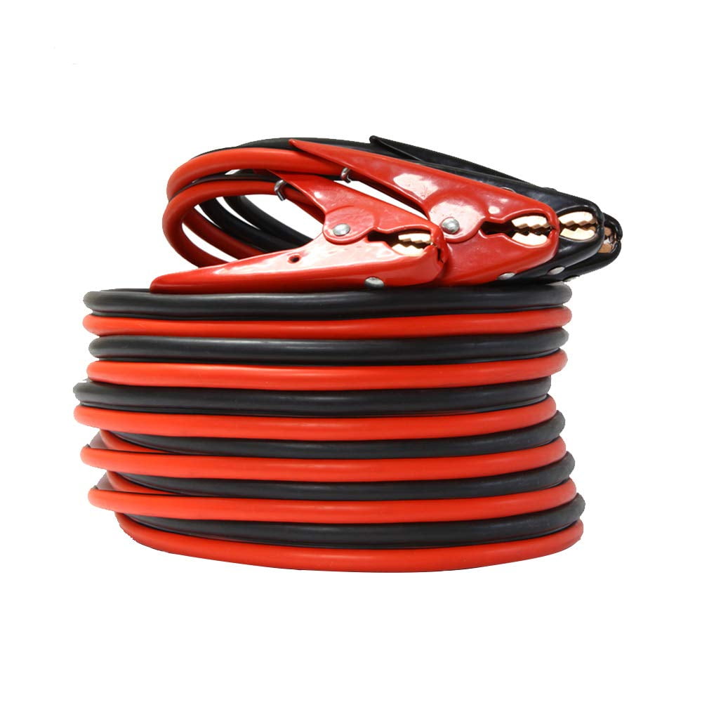 A ABIGAIL Heavy Duty Jumper Cables, Booster Cables 1 Gauge 800A 25 Ft ...