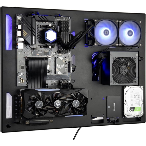 ABK Design Wall Computer Case - Wall Mount Computer Case - Gaming PC ...