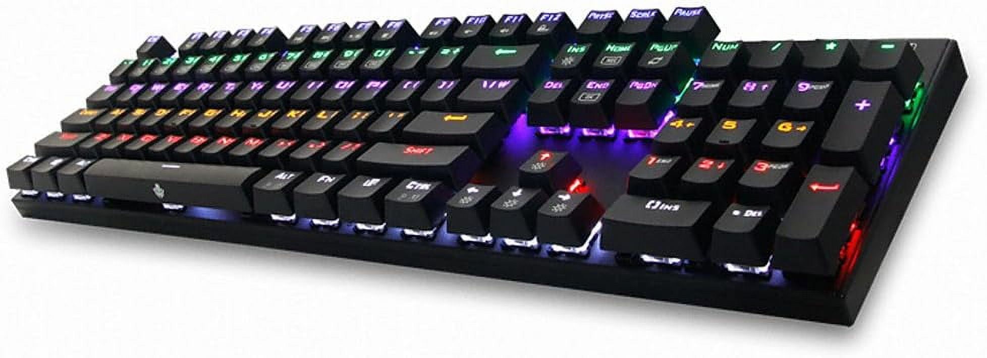 ABKO K640 QUICK SWAP Switch Mechanical Custom Keyboard Rainbow LED NKEY-Rollover (English/Korean ...