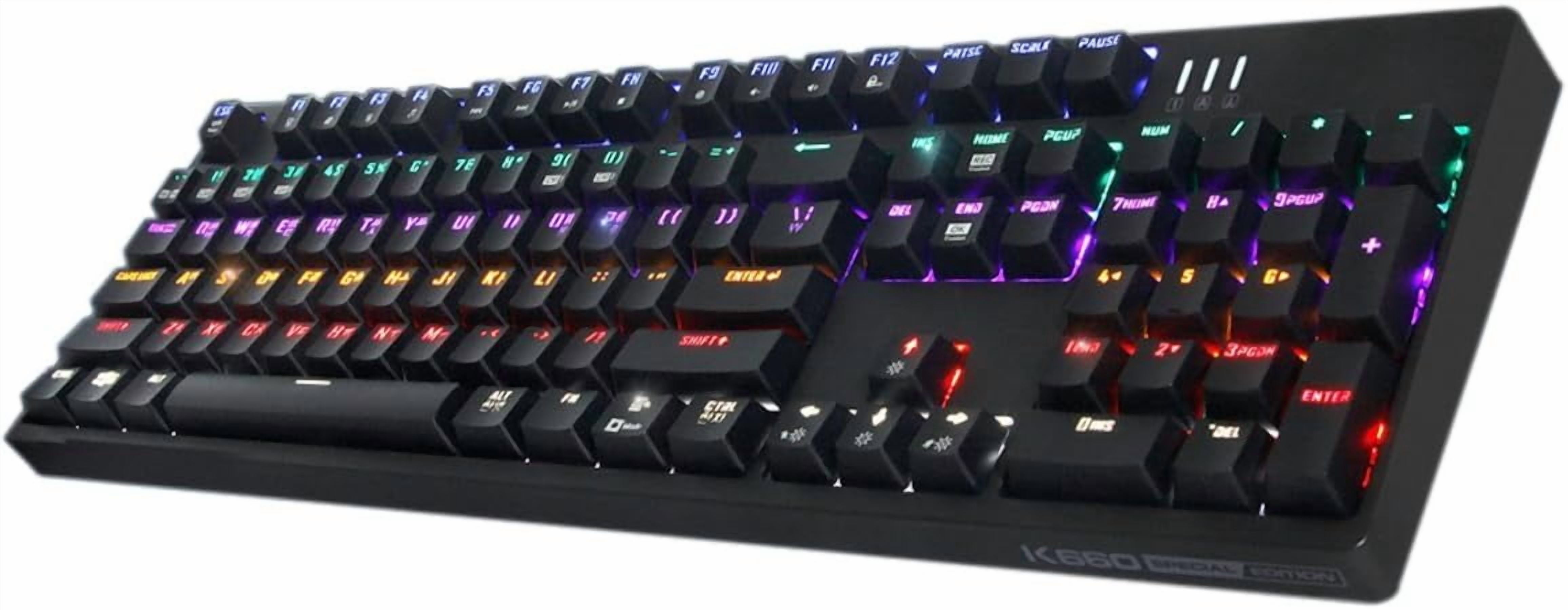 ABKO K660 Optical Switch (Kailh) Mechanical Custom Keyboard Rainbow LED, Quick Swap, Full Water ...