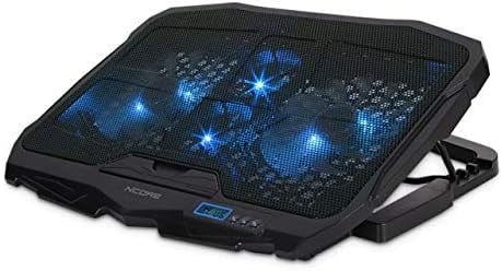 ABKO NCORE NC30 Laptop Cooling Pad, Blue LED Cooling Fan, Quad Fan, LCD ...