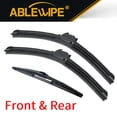 ABLEWIPE 26+19+16A Front and Rear Wiper Blades Fit For TOYOTA PRIUS ...