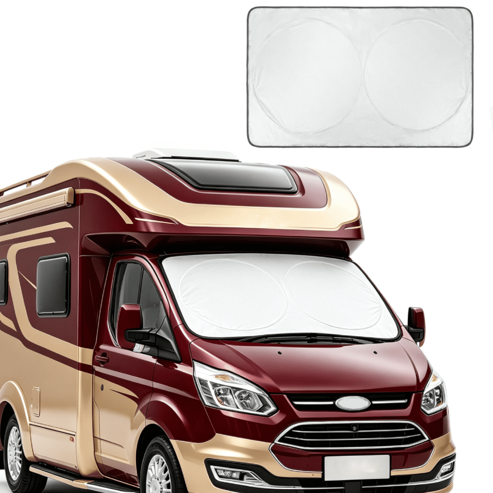 ABLEWIPE Car Widshield Sun Shade Fit for TIFFIN ALLEGRO BUS 2015-2025 ...