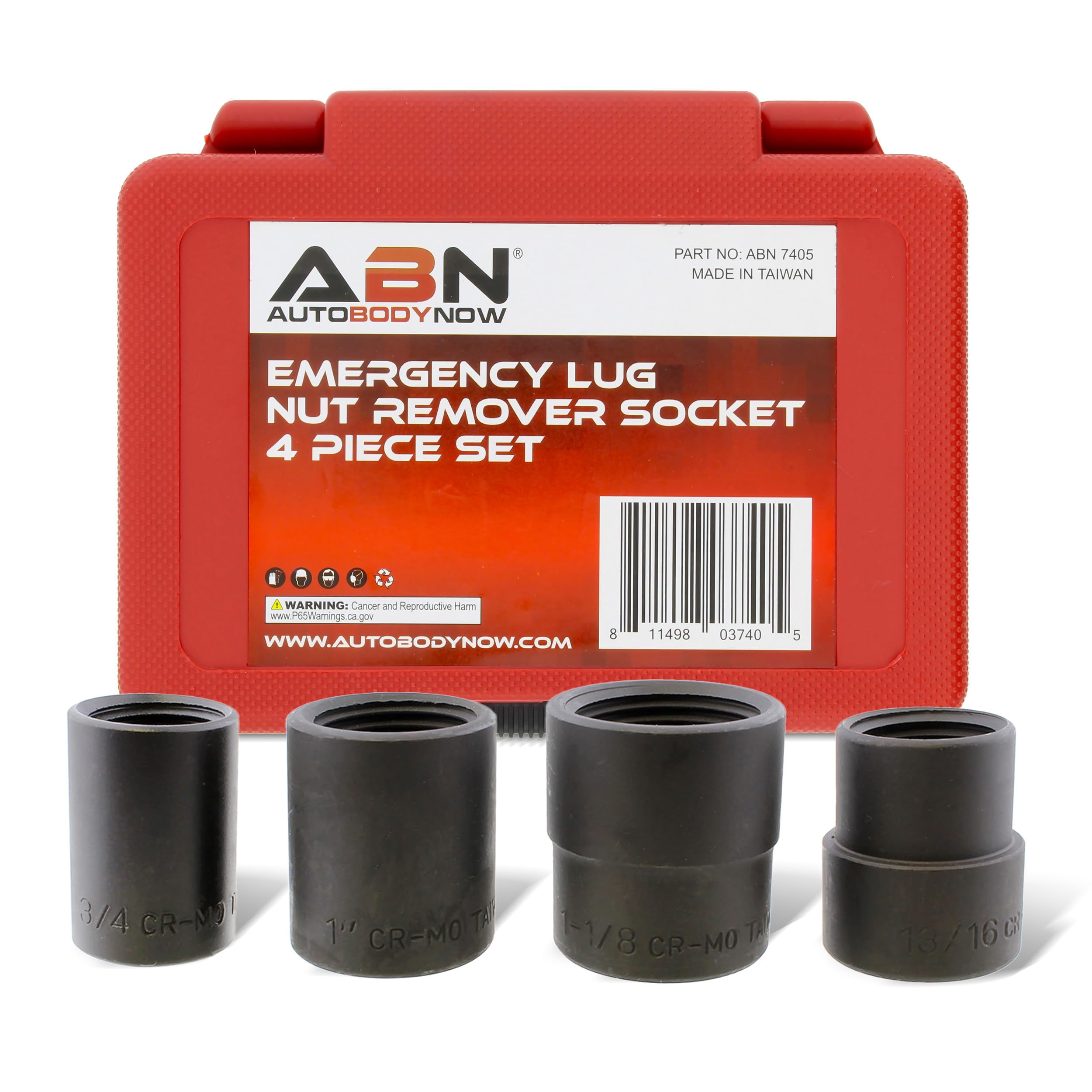 ABN 1/2 Inch Drive Wheel Lock Removal Kit Lug Nut Remover Locking Lug ...