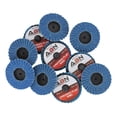 ABN 2” 80 Grit Zirconia Alumina Flat Flap Disc Roloc Lock Grinding ...